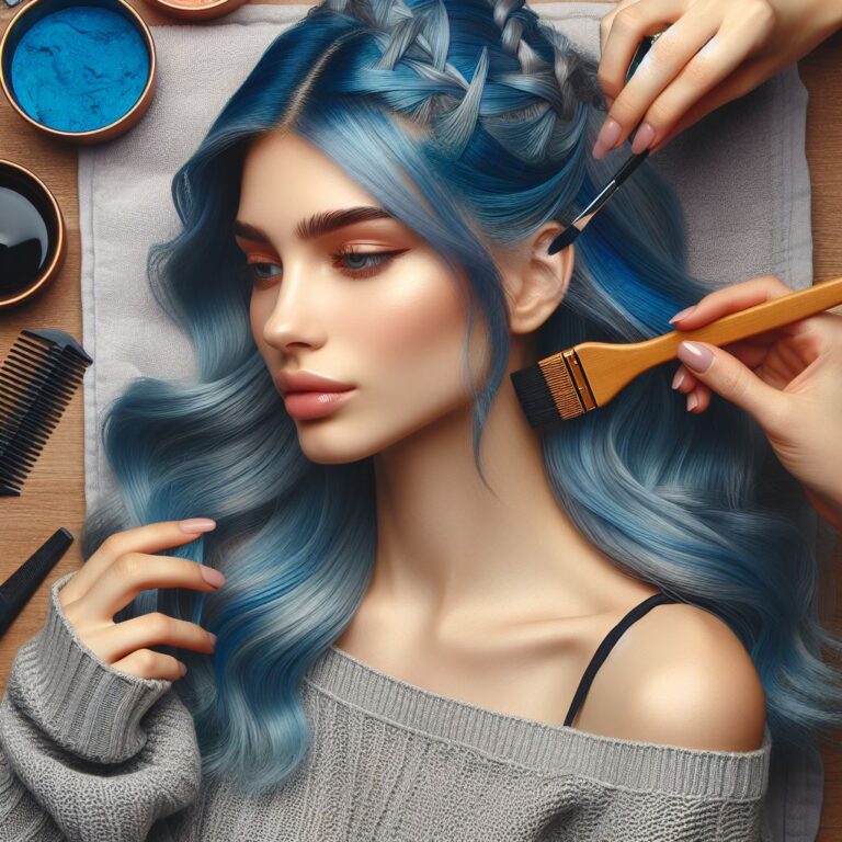 Como fazer mecha azul no cabelo: tutorial completo e fácil